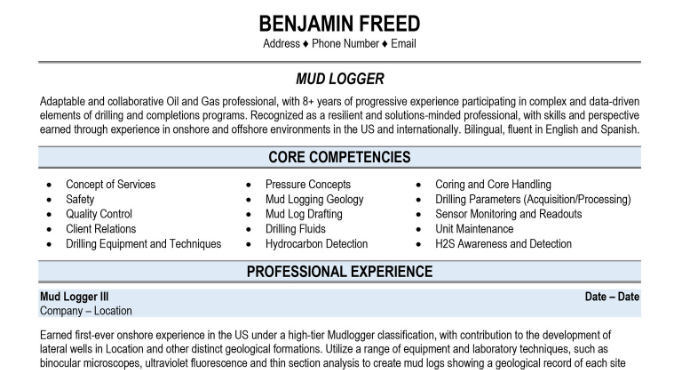 30 Oil & Gas Resume Samples that Land Interviews [PDG Resume Template ...