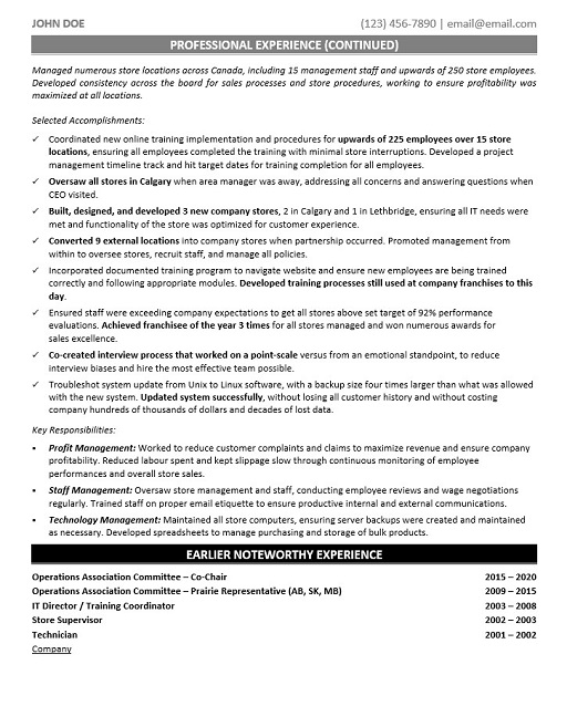 Chief Operating Officer Resume Sample & Template Chief Operating Officer Resume Sample & Template