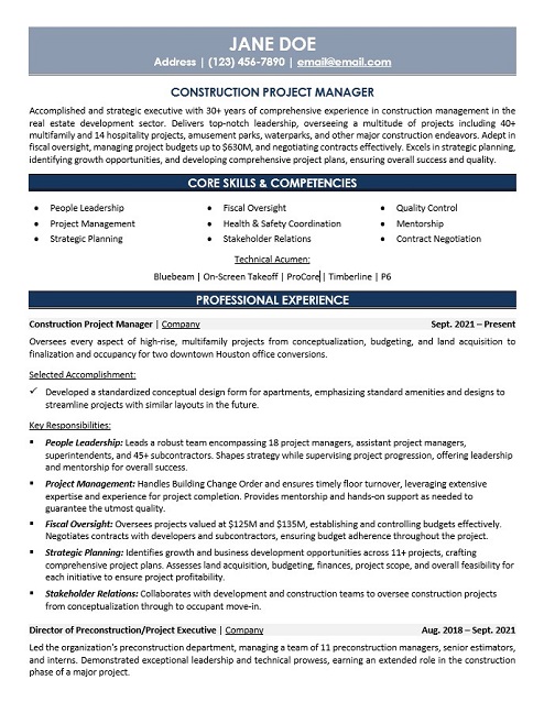 Top Project Management Resume Templates & Samples